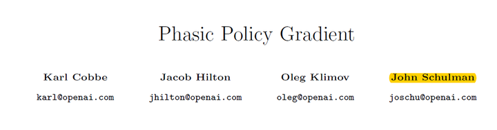 Phasic Policy Gradient - 知乎