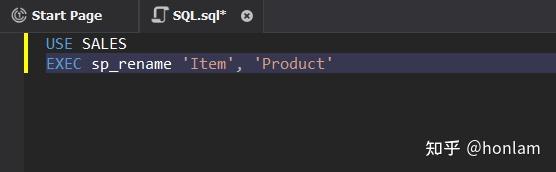 在 SQL Server 中重命名表 - 知乎