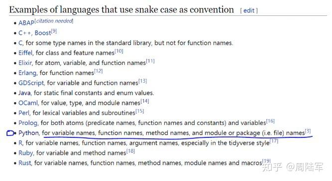 Python 为什么要推荐蛇形命名法?为什么不用驼峰命名 知乎