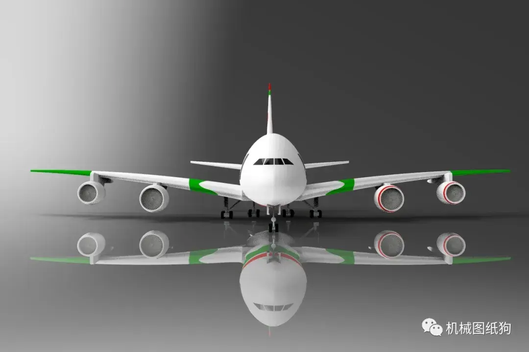 【飞行模型】biman airbus-a380空客飞机简易模型3D图纸 Solidworks设计 - 知乎