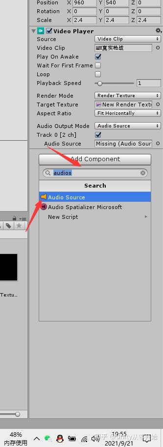 Unity的UGUI-RowImage搭配VideoPlayer实现Unity中视频播放（附VideoPlayer播放视频没有声音解决方法） - 知乎