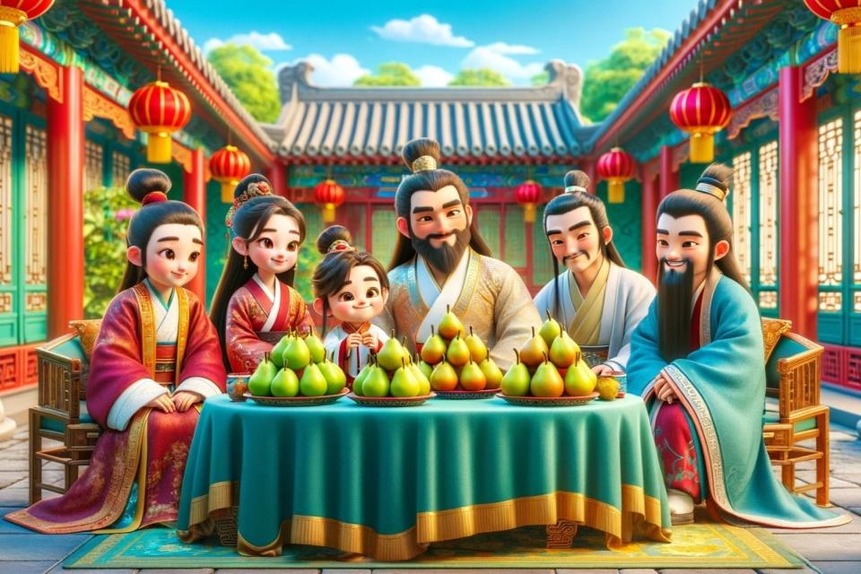 中华成语故事英文版《孔融让梨》，英语绘本，英语讲故事比赛素材 - 知乎