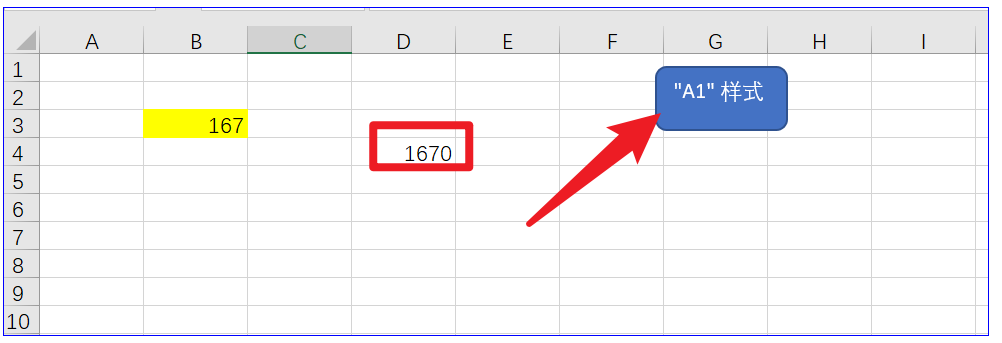 VBA中表示单元格样式A1、R1C1和R[1]C[1]之间的区别 - 知乎