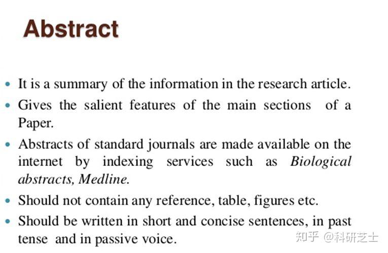SCI写作专题第八期：Abstract和Title - 知乎
