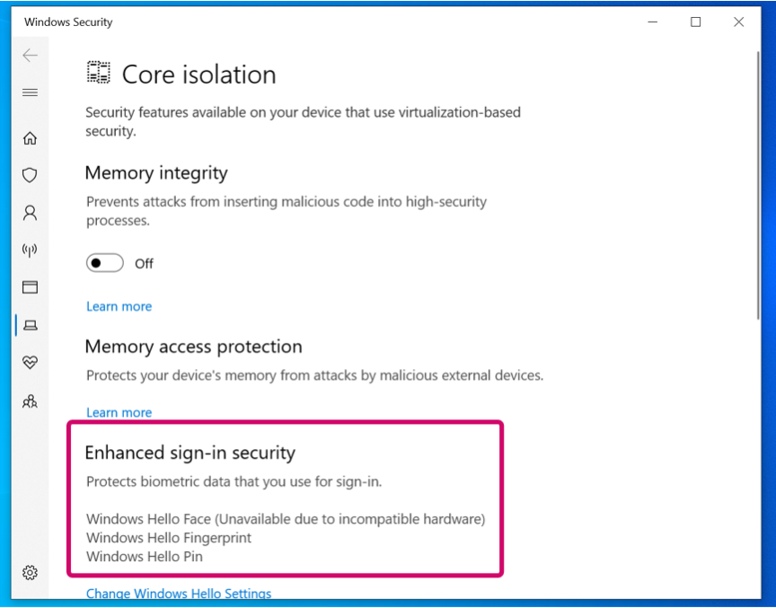 TPM（受信任的平台模块）中的增强型登录安全性（ESS） 导致 Windows Hello 人脸识别不可用 - 知乎