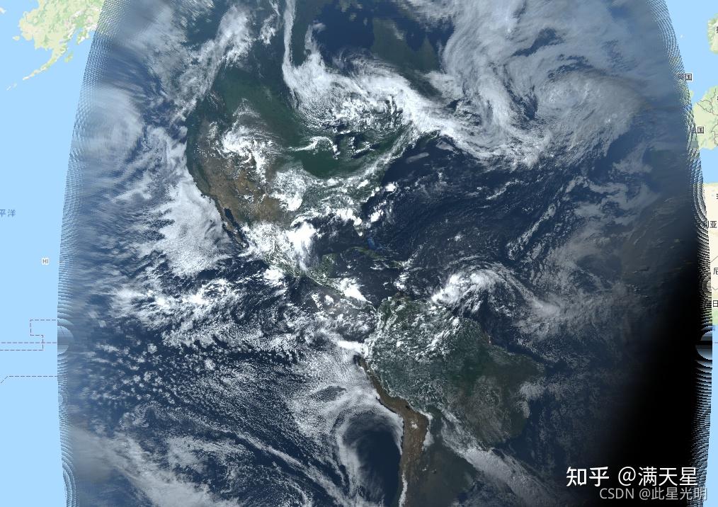 Google Earth Engine——NOAA/GOES/16/和17/MCMIPF地球静止气象卫星云层和水分图像产品的(分辨率都是2公里 ...