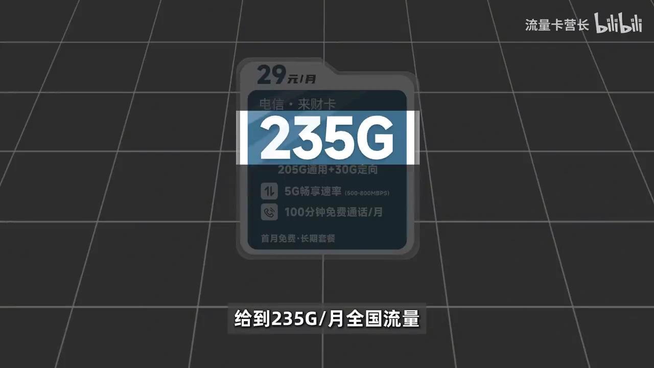 电信每月235G+100分钟手机卡套餐，最后的时代脉搏 2025流量卡推荐/流量卡大忽悠/流量卡表哥/电信/移动/联通 - 知乎