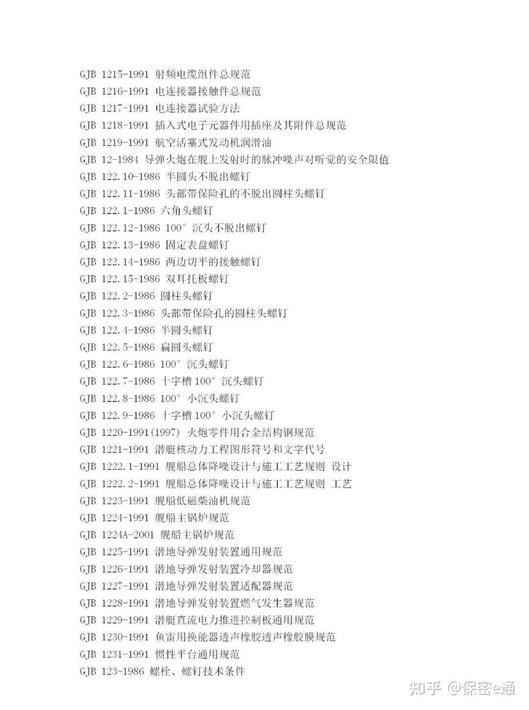 中国军用标准目标丨国军标(GJB) 汇总 - 知乎