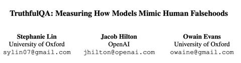 TruthfulQA: Measuring How Models Mimic Human Falsehoods 论文解读 - 知乎