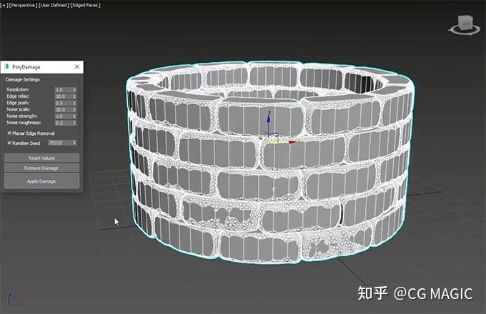 Max快速破损插件Poly Damage，一键生成0压力 - 知乎