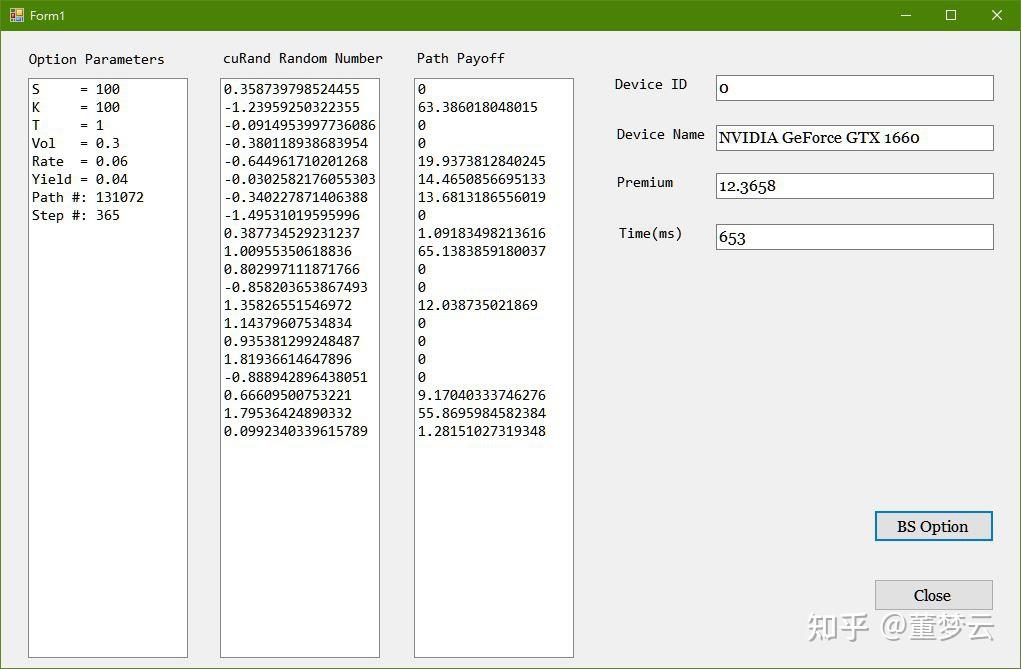 二十七、QuantLib与GPU高速运算(5)使用ManagedCUDA开发C#的CUDA期权模拟定价 - 知乎