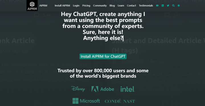 【AIPRM】让ChatGPT更高效的秘密武器 - 知乎