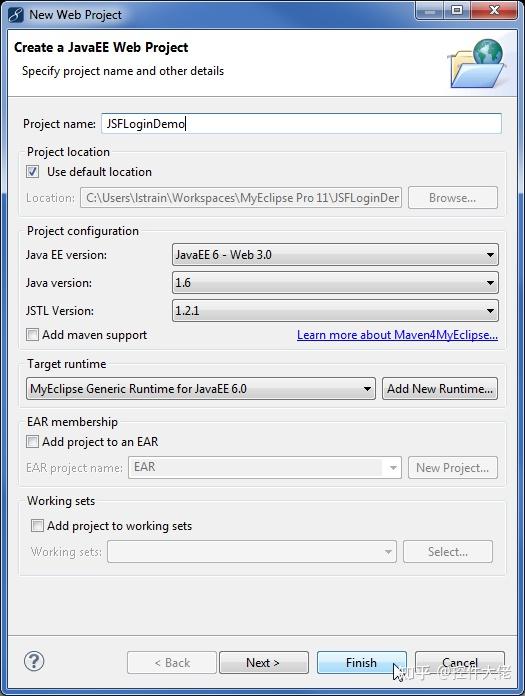 Java开发工具myeclipse使用教程：使用myeclipse的 Jsf 演示登录应用程序（一） 知乎