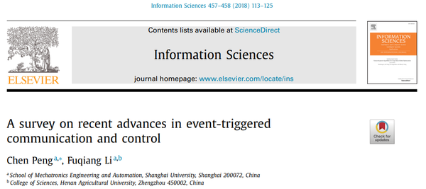 事件触发通信和控制的最新进展 - 知乎