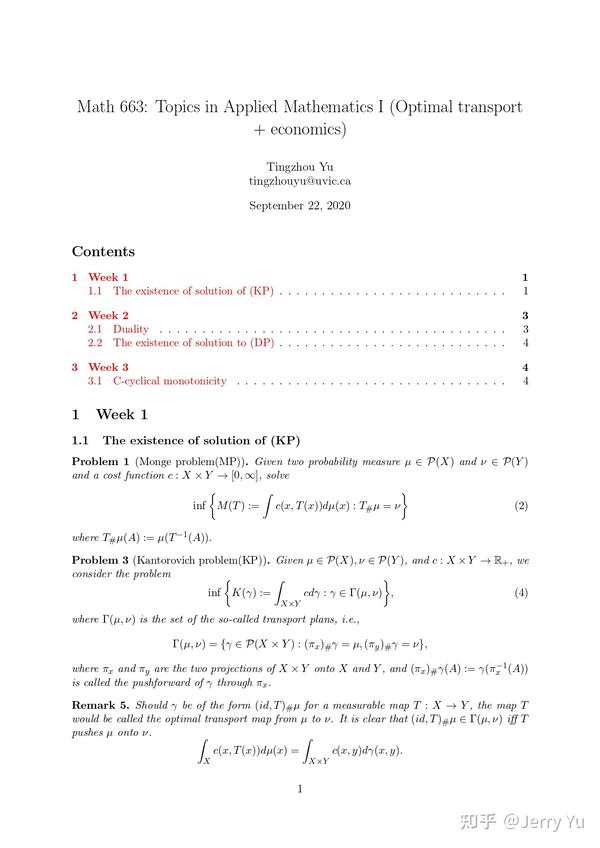 Optimal Transport optimal-transport