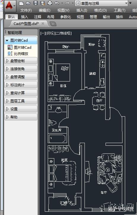 如何简单得把一个图片转成真正的Cad文件？ - 知乎