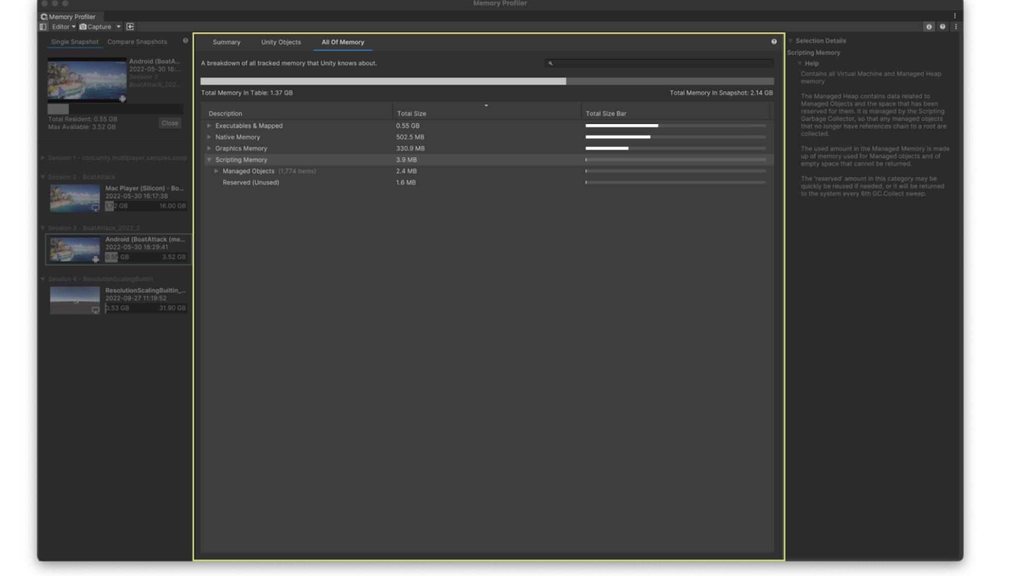 Memory Profiler（内存分析器）1.0.0版全面介绍 - 知乎