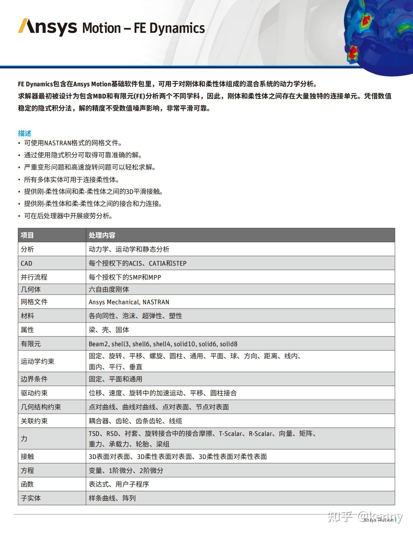 Ansys Motion中文产品手册 - 知乎