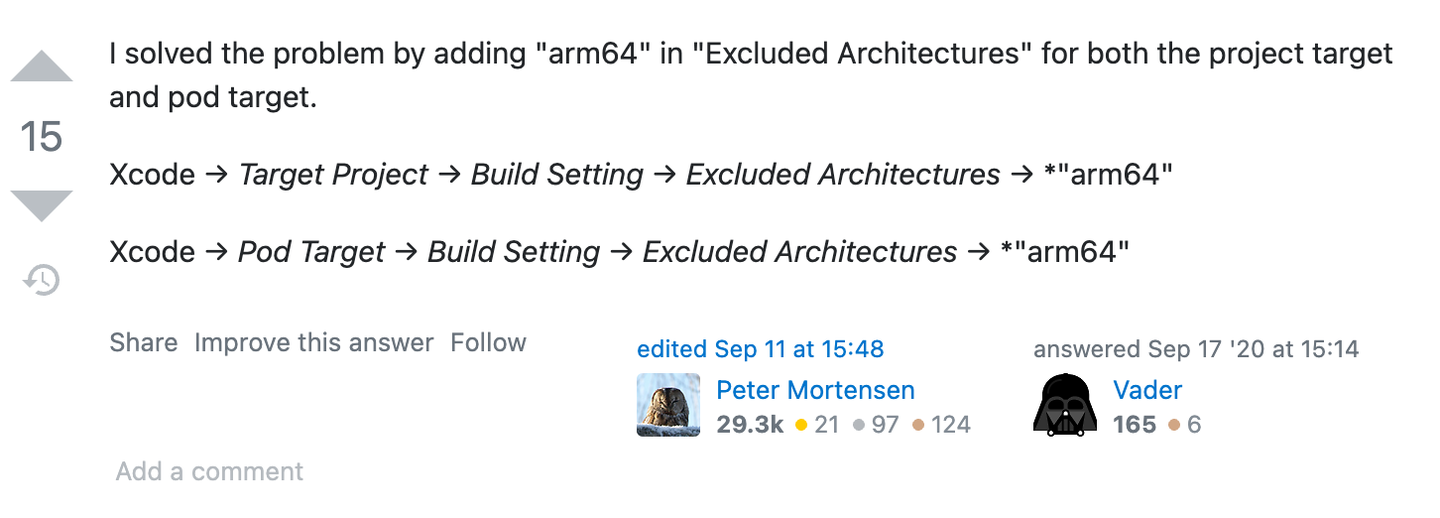 #22 Xcode 模拟器报错 file *** for architecture arm64 的解决方法 - 知乎