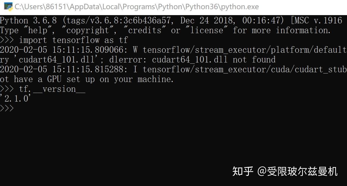 如何在Windows系统下安装TensorFlow - 知乎