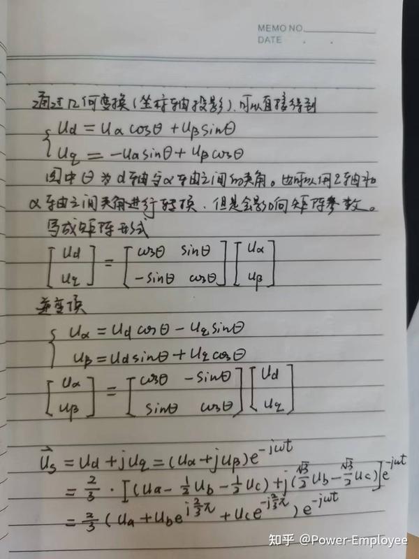 电力电子控制常用坐标变换公式 - 知乎