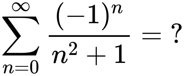 有趣的级数问题P1 - 知乎