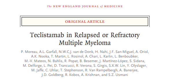 新药Teclistamab对多发性骨髓瘤患者显示出有希望的疗效 - 知乎