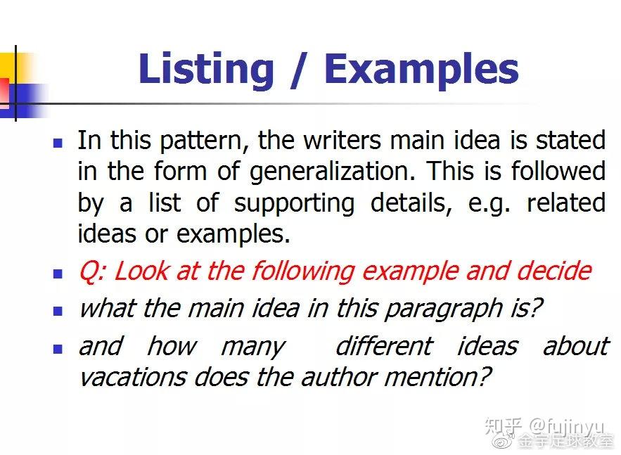 【金宇英语教室】Pattern Ⅰ (Exemplification ＆ Process) - 知乎