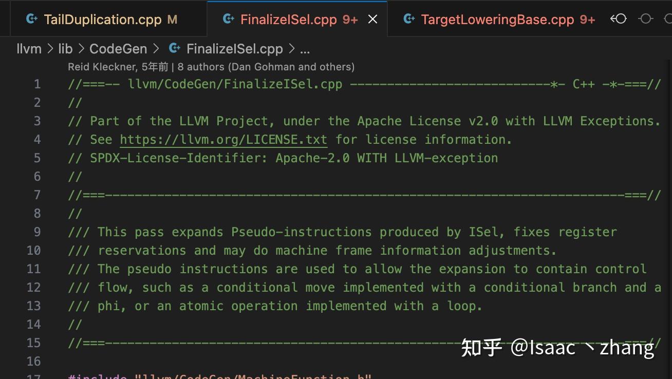 过一遍llvm中Finalize ISel and expand pseudo-instructions pass - 知乎