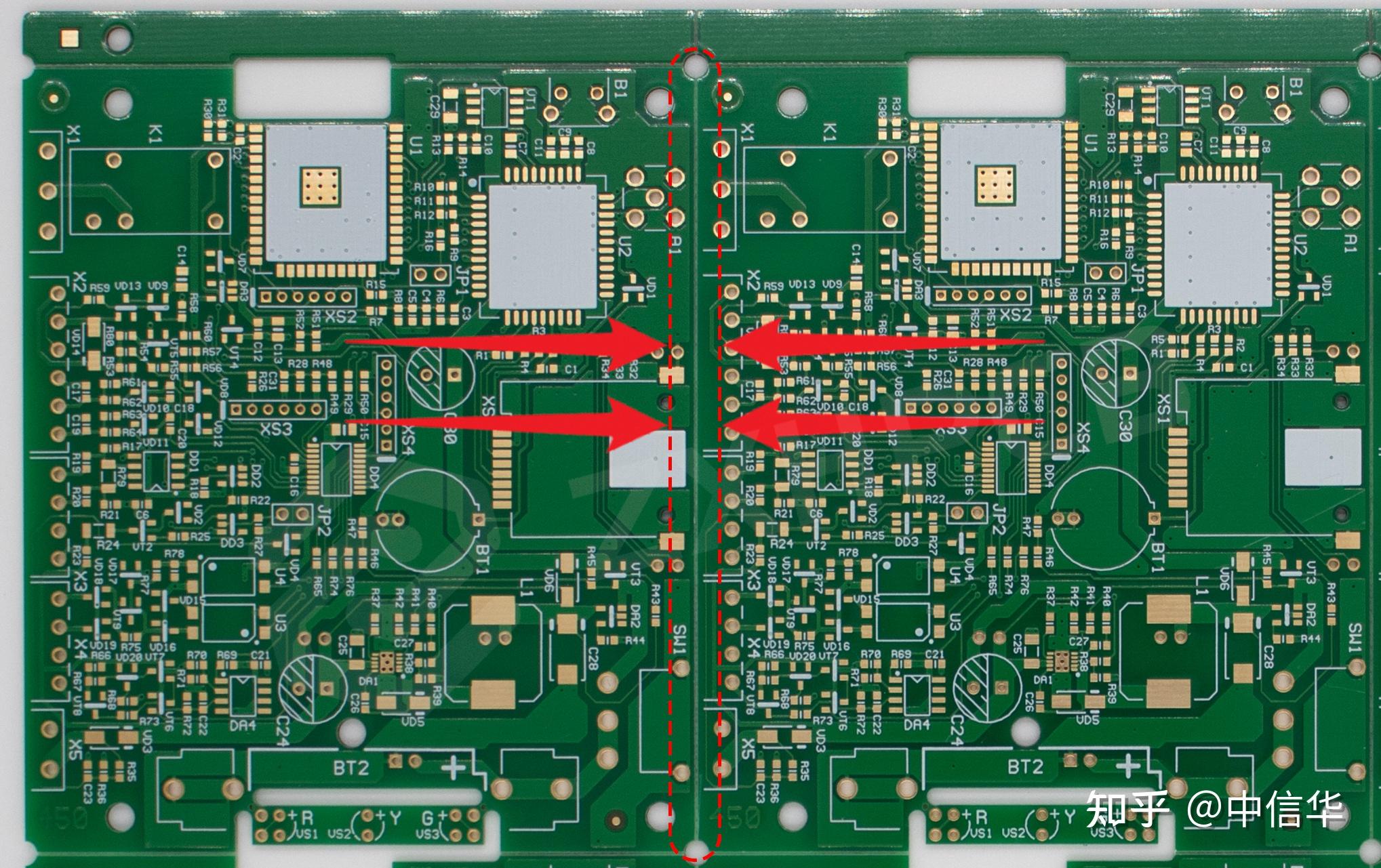 制造工程师： 这样的PCB板做邮票孔还是做V割？要是你，你怎么选？ - 知乎