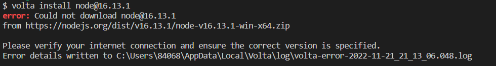 Window下volta安装node失败解决方案 - 知乎