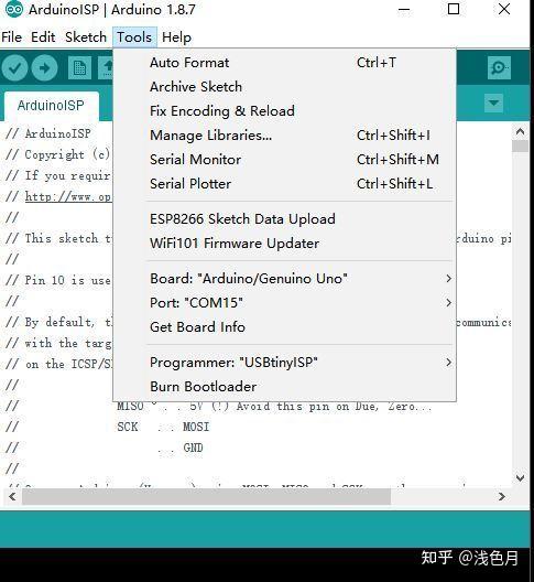 Arduino充当isp烧录器修复arduino记录 知乎