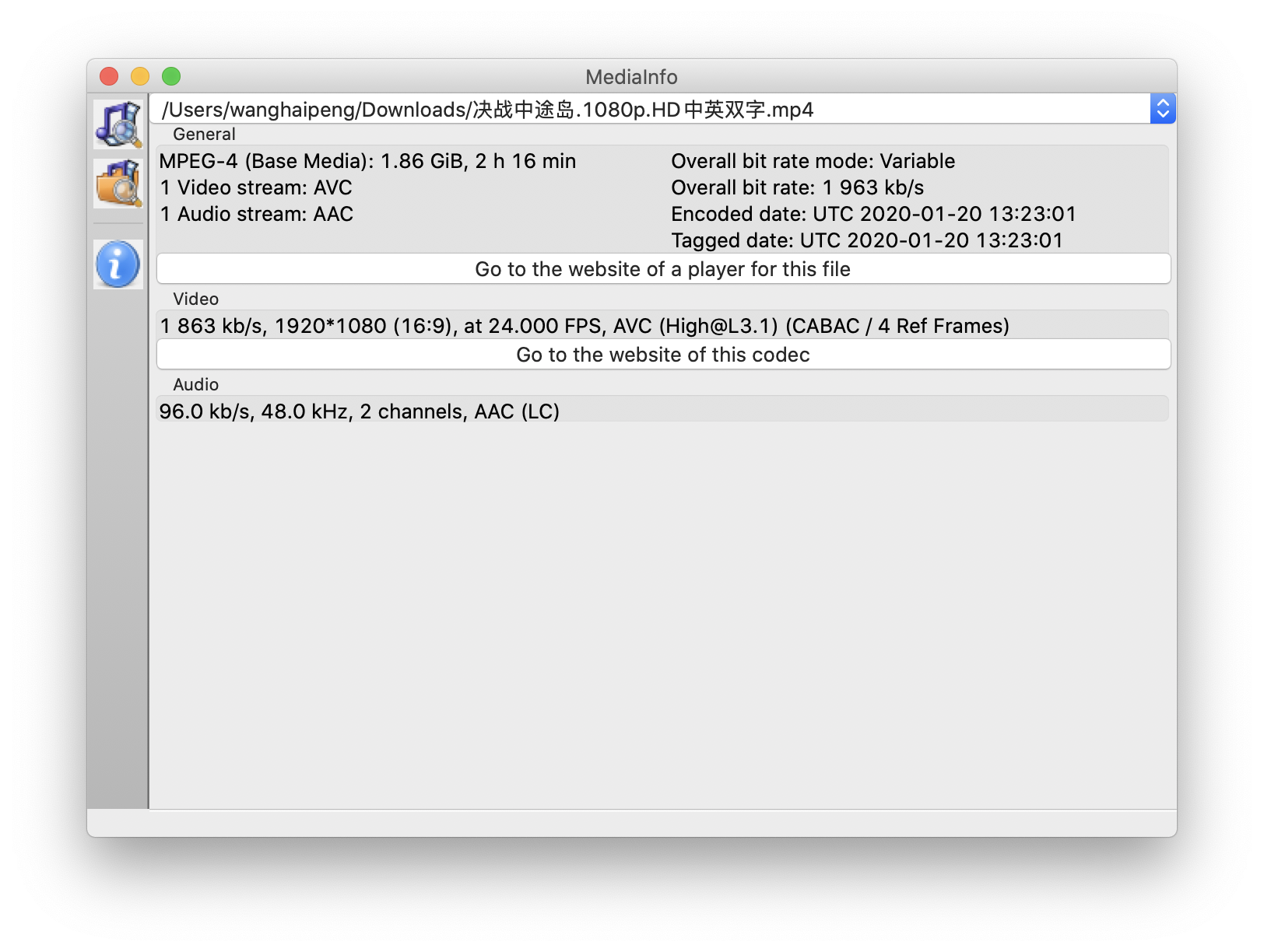 媒体文件信息查看工具Mediainfo介绍 - 知乎
