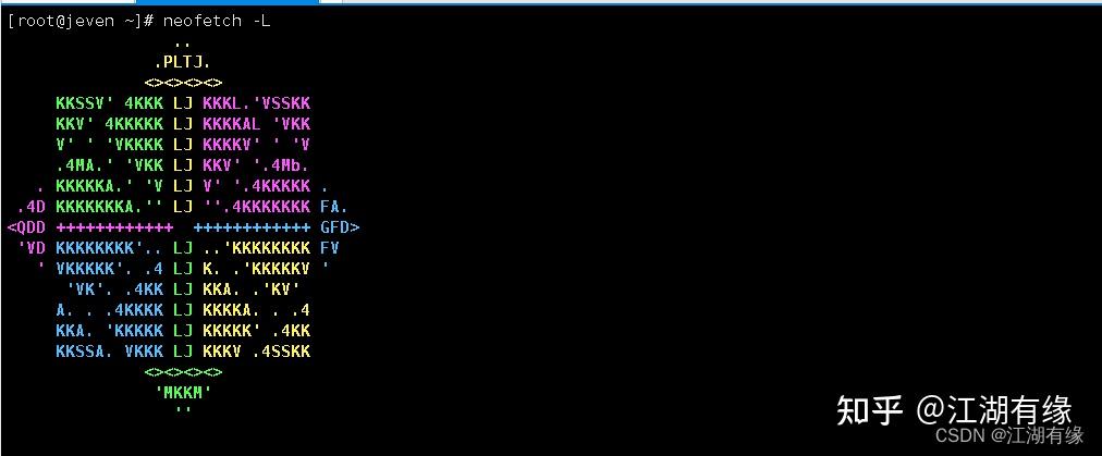 Linux系统之neofetch工具的基本使用 - 知乎