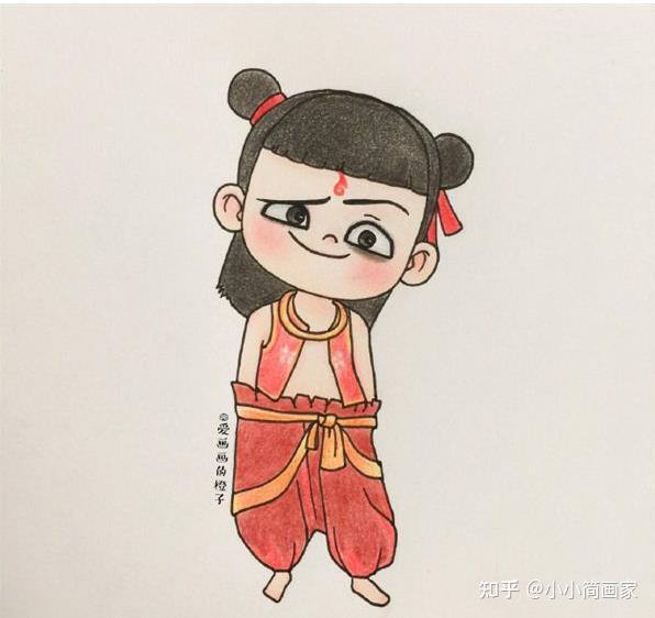 小哪吒怎么画？超级简单的简笔画绘画教程 - 知乎