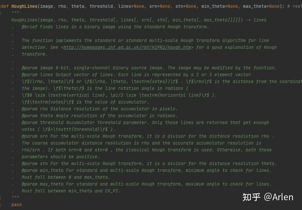 【Python学习蝴蝶书】第六章 图像变换6-霍夫变换（霍夫线变换） - 知乎