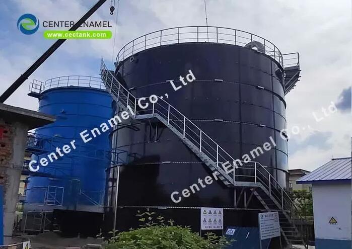 Glass Lined Steel Sludge Digester Tanks , Commercial Water Storage ...