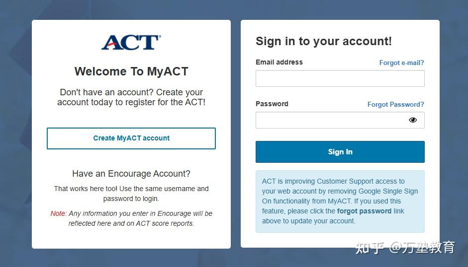 ACT | ACT报考全教程10 分钟搞定注册、选考、缴费！ - 知乎