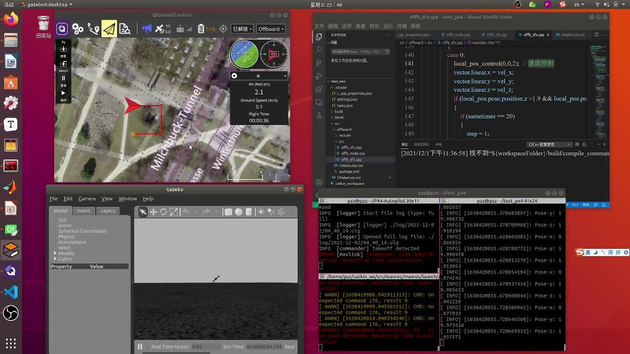 PX4 & Gazebo & Mavros 外部控制画矩形 — 位置+速度话题 - 知乎
