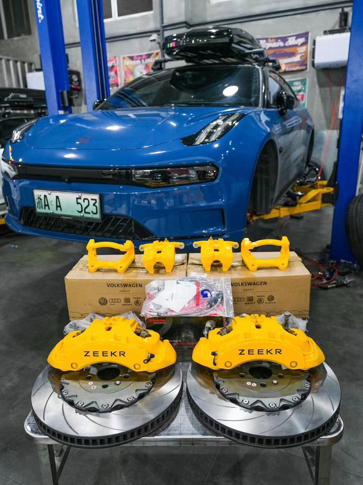 改装案例｜极氪001升级Brembo 20Z黄色刹车套件 - 知乎