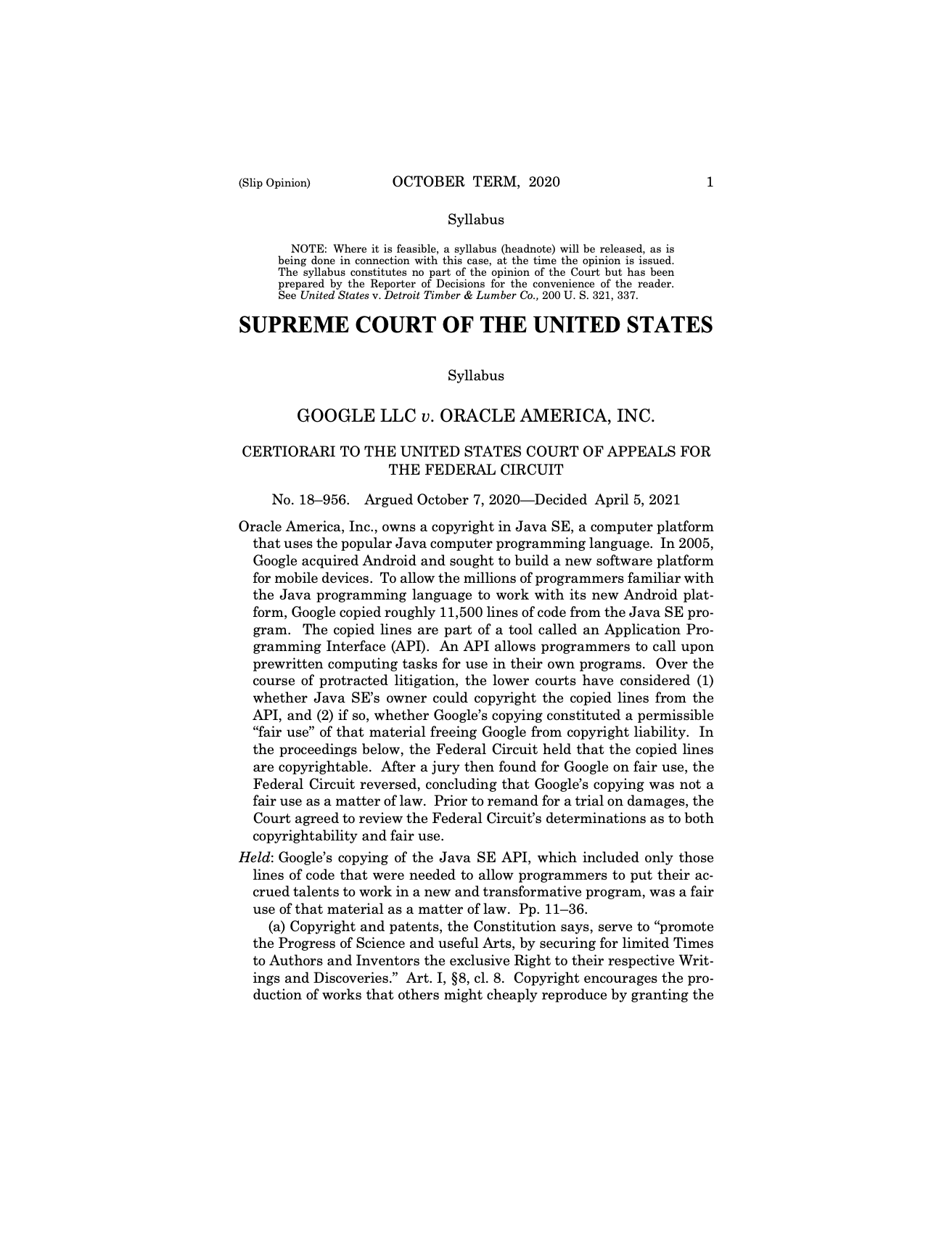 Oracle 败了、谷歌赢了：Java API 版权案最终裁决 - 知乎