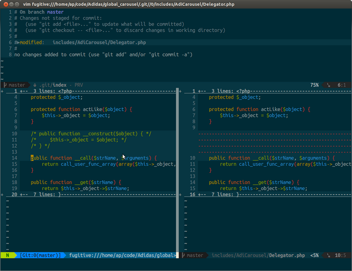 在 vim 中使用 git 的一些经验 - 知乎