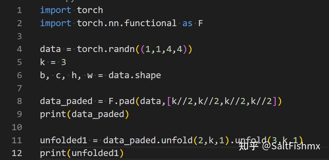 tensor.unfold转torch.nn.unfold - 知乎