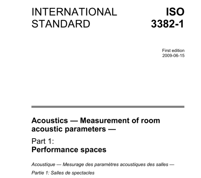 求大神们解答国际标准ISO3382具体在哪能找得到，网上貌似没有能下载的？ - 知乎