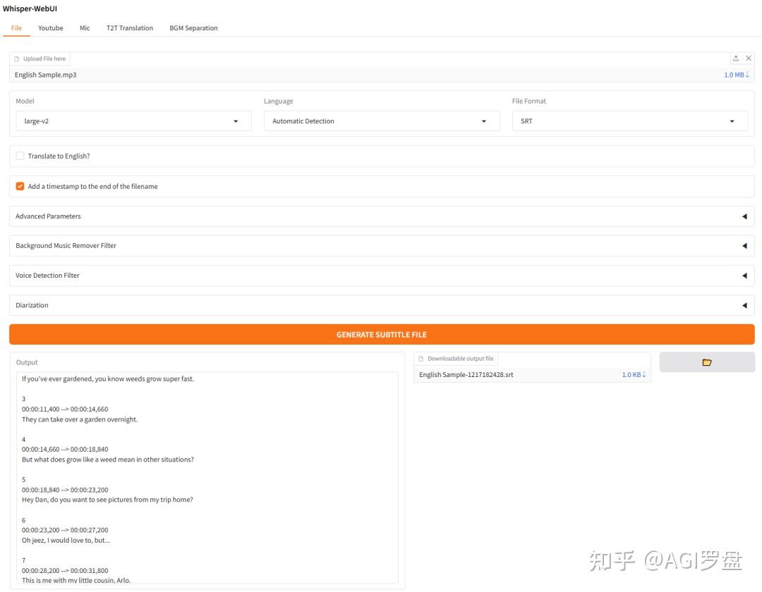 Whisper WebUI隐藏功能曝光！多人说话自动区分，真香 - 知乎