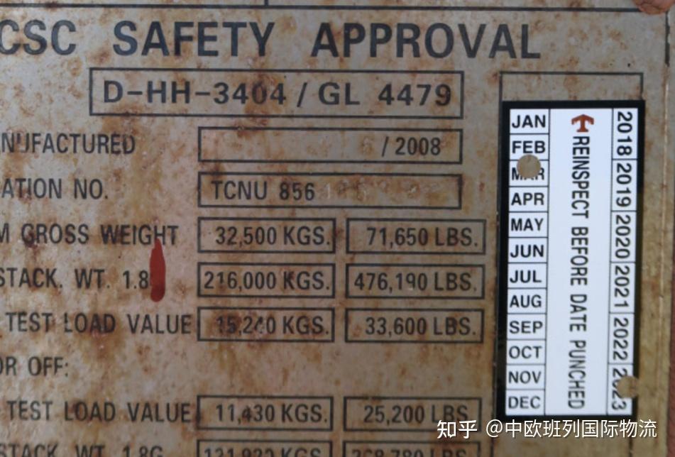 集装箱史上最全详解介绍！集装箱CSC铭牌 - 知乎