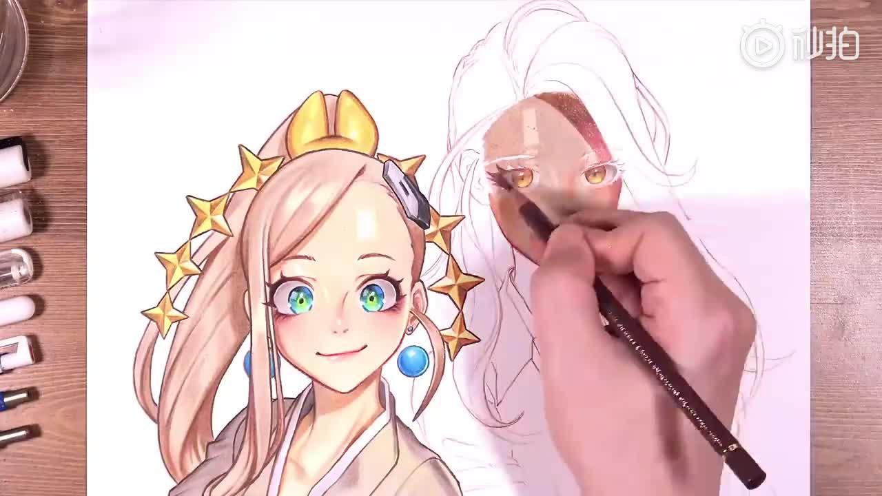 #绘画教程# 女性角色彩铅Soul Ark Brave and Fate-drawholic - 知乎