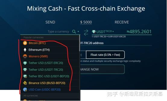 如何使ERC20转到TRC20，使用去中心化混币器 Mixing cash进行跨链交易 - 知乎