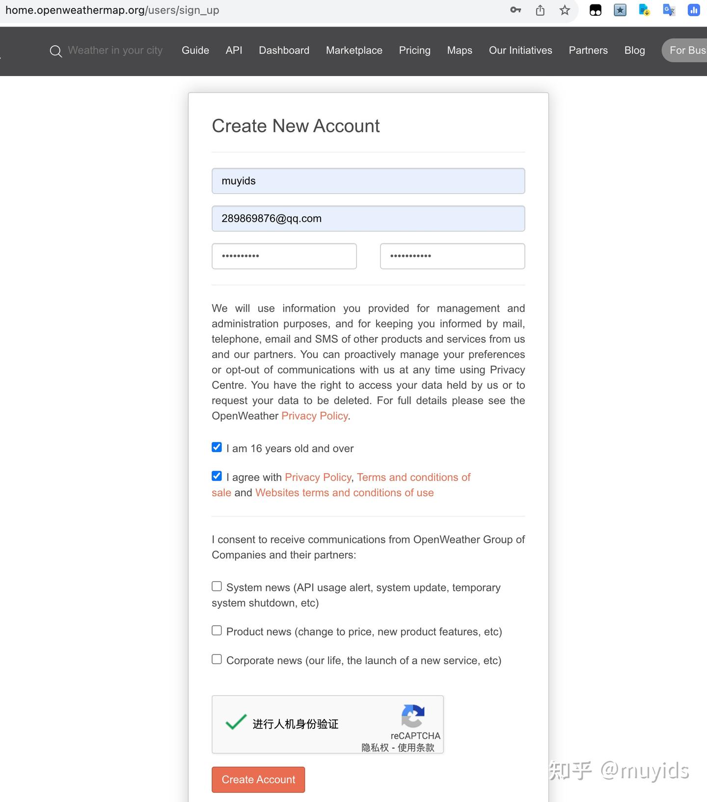 OpenWeatherMap天气API申请 - 知乎