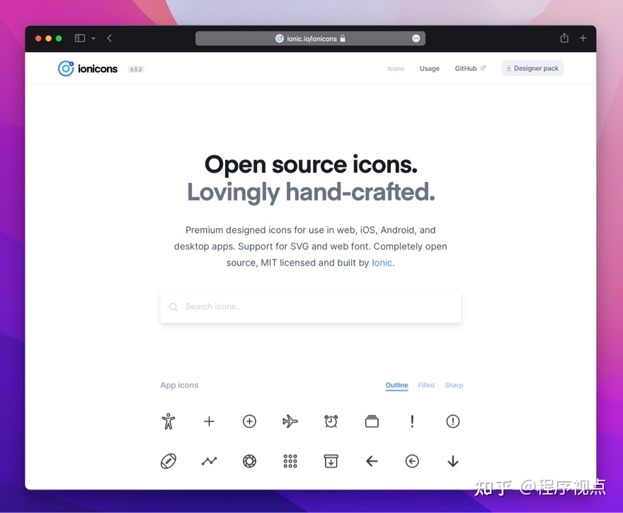 Ionicons图标库： 让网页栩栩生辉，Ionic Framework的经典之作，图标库新标杆！ - 程序视点 - 博客园